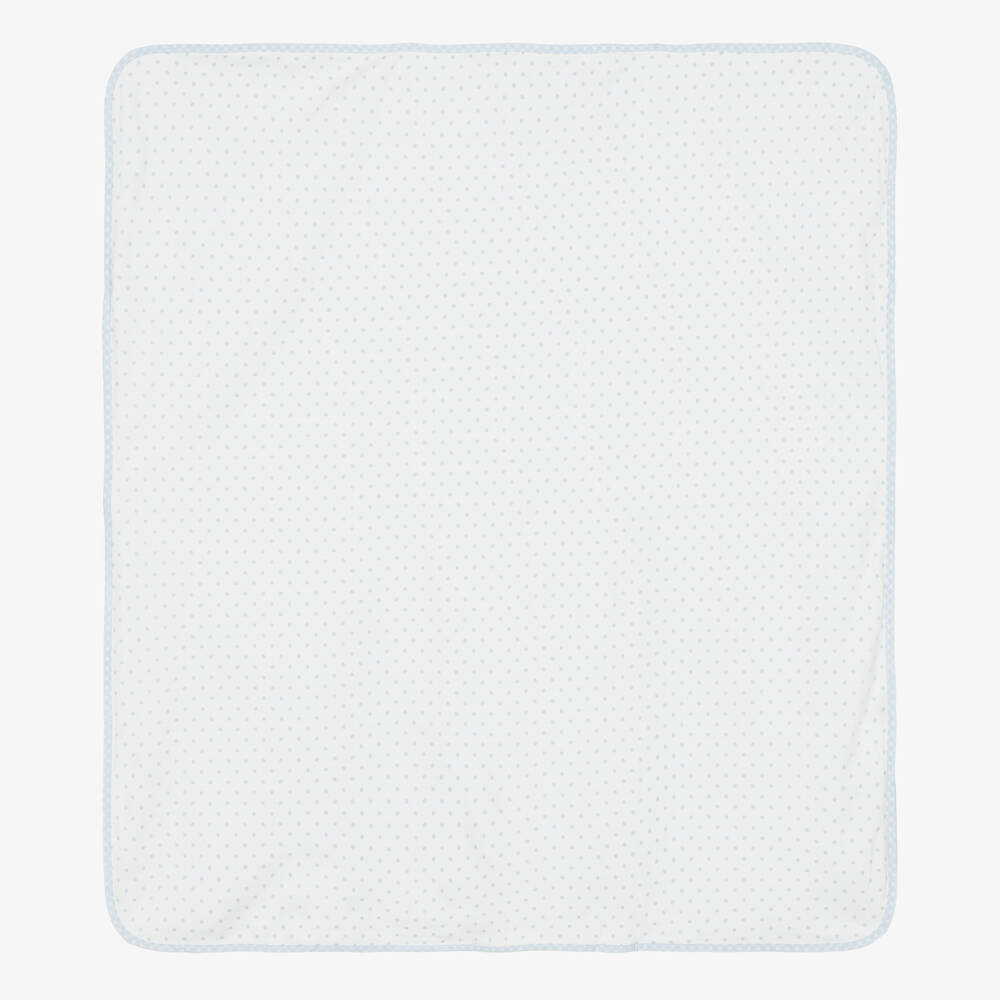 Magnolia Baby Blanket- Blue Mini Dot – The Orange Iris