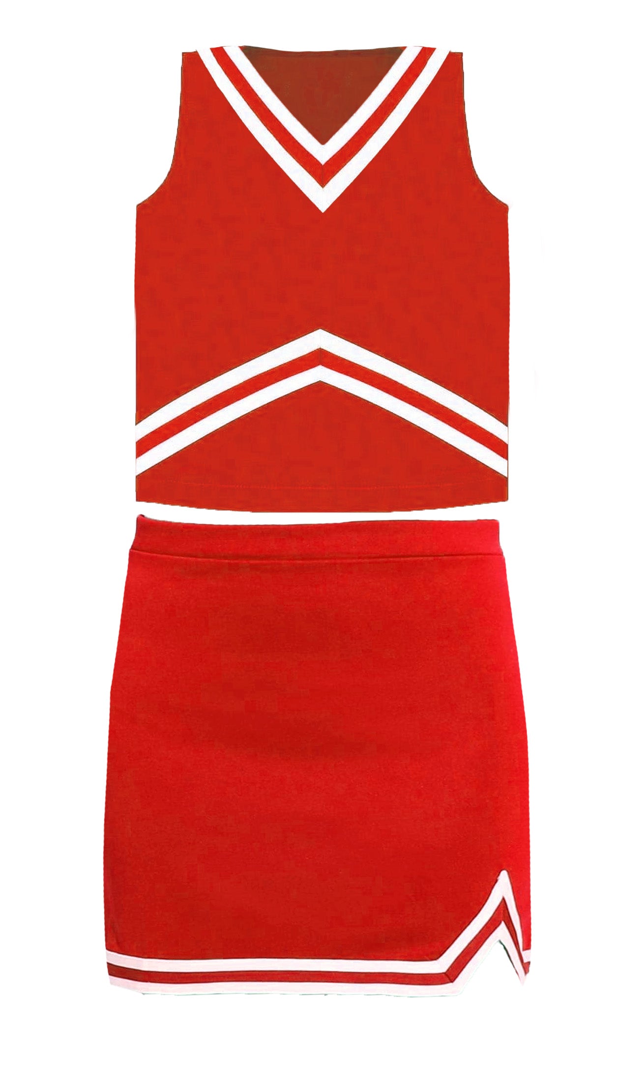 Shimmer Cheer Suit- Red – The Orange Iris